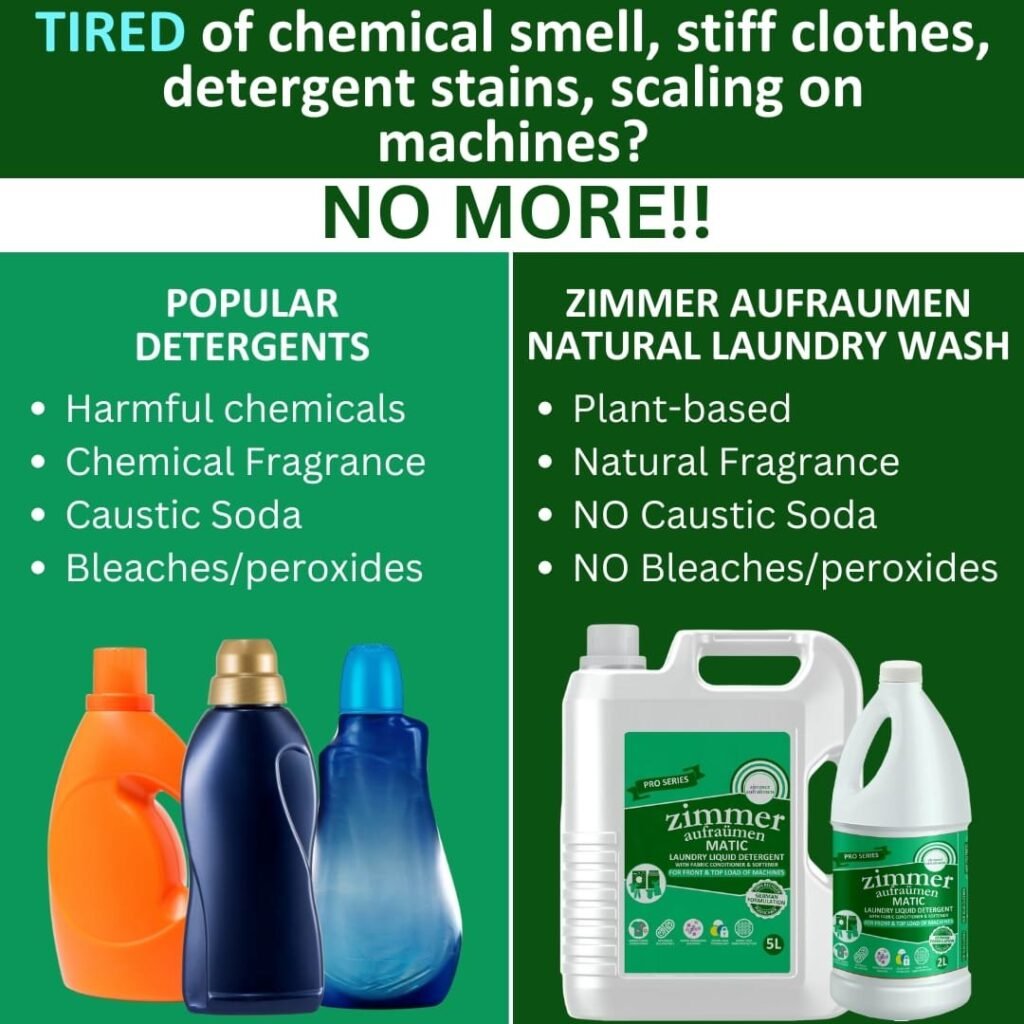 Plant-based Matic Liquid Detergent(5L)- Front & Top Load Machines ...