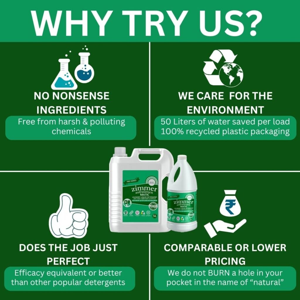 Plant-based Matic Liquid Detergent(5L)- Front & Top Load Machines ...